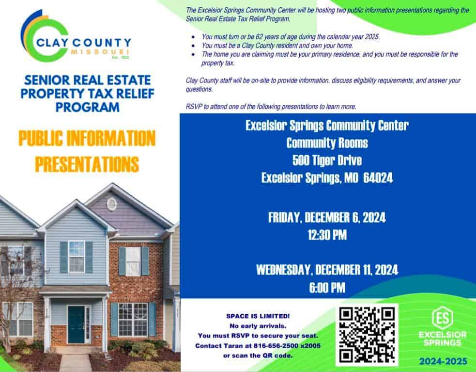 Senior Real Estate Property Tax Relief Program for Clay and Ray Counties